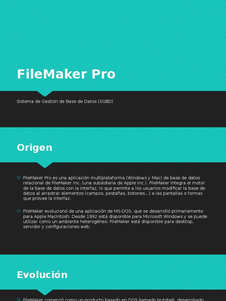 FileMaker Pro | PDF | Mac OS | Software