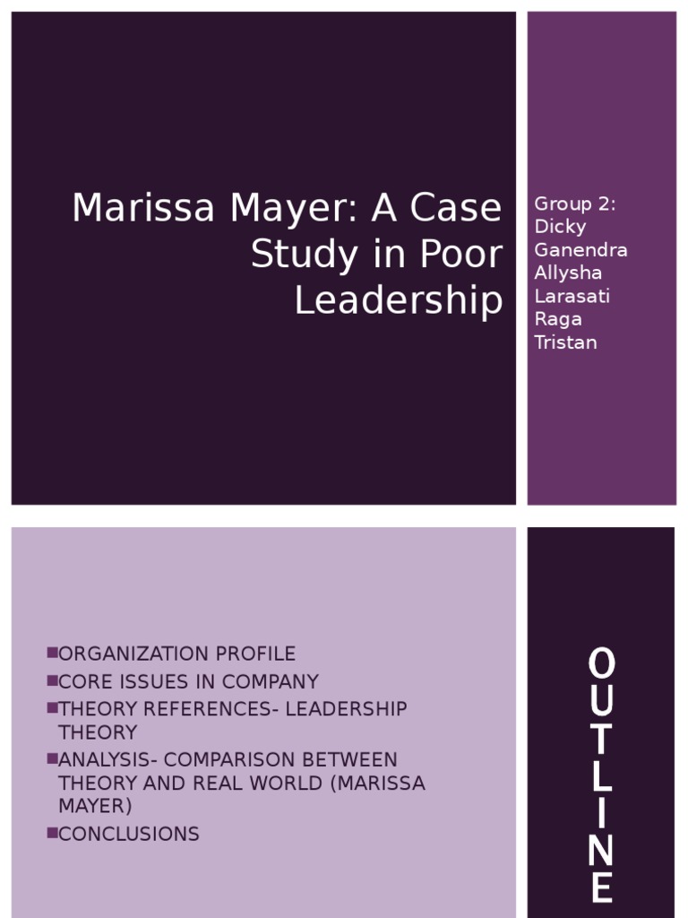 Marissa Mayer Poor Leadership Case Study | PDF | Yahoo! | Competence (Human Resources)