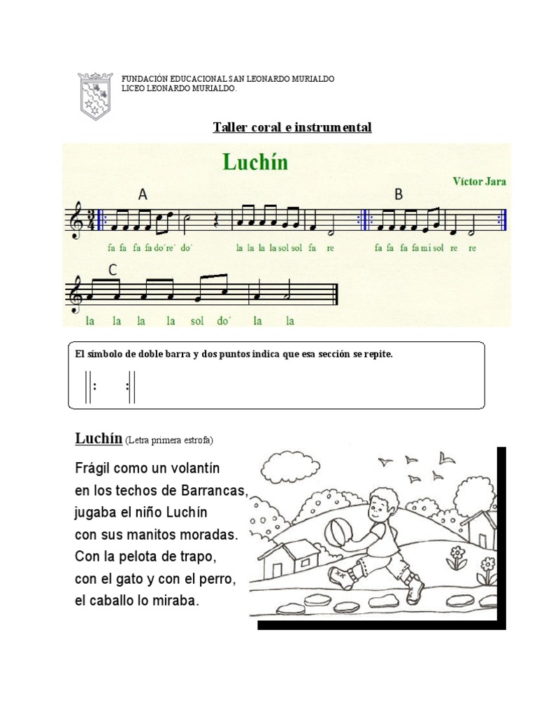 Notas de Luchín para Metalófono | PDF | Entretenimiento (general)