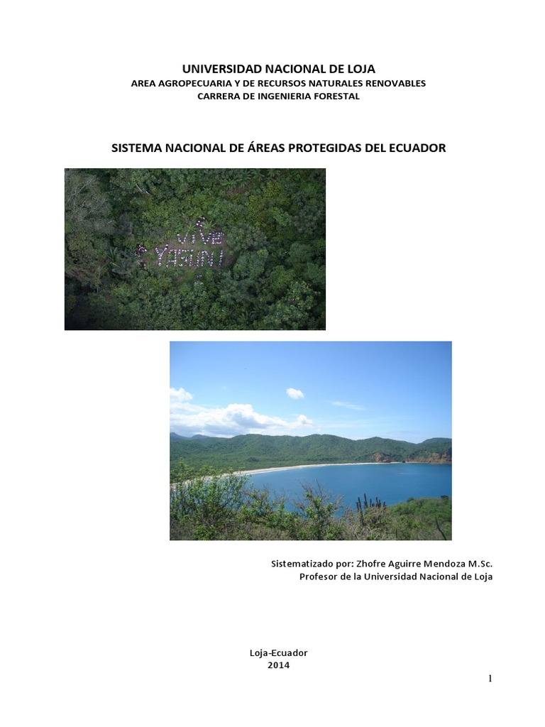 Snap Del Ecuador 2014 Za | PDF | Biodiversidad | Habitat