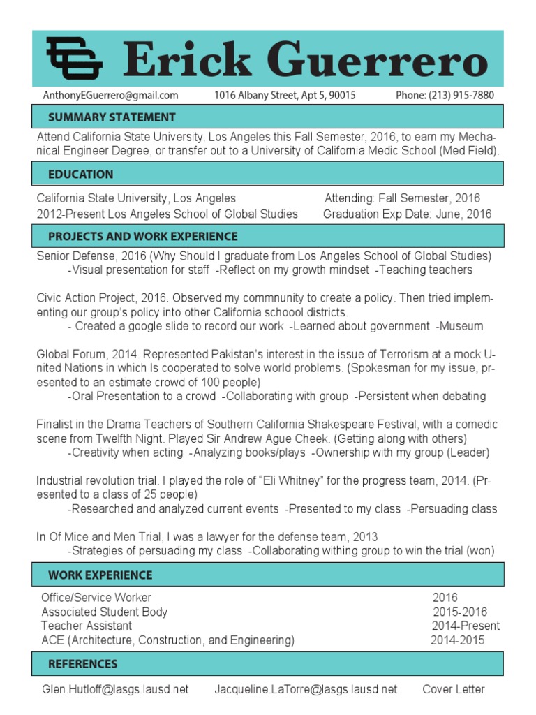 Mechanical Engineering Student Profile | PDF | Language Arts & Discipline
