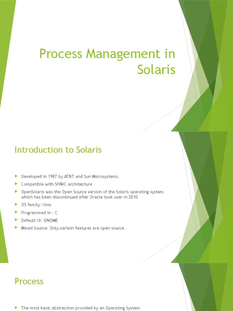 Process Management In Solaris Pdf Thread Computing Process 3577