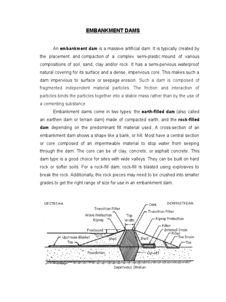 Embankment Dams 1 | PDF | Dam | Infrastructure