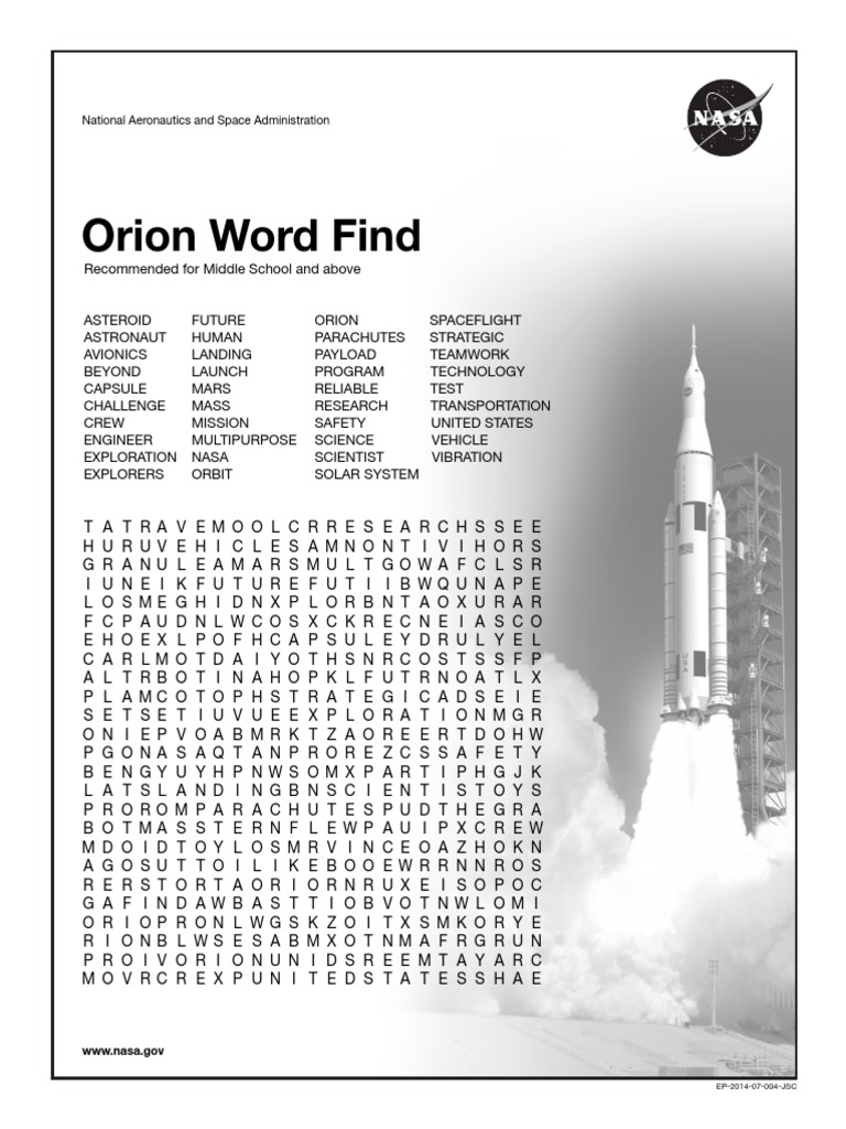 Orion Word Search Hard | PDF