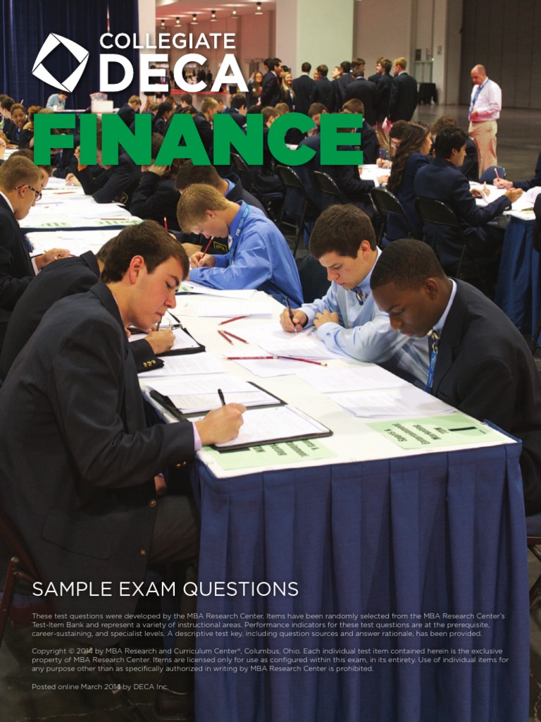 MCQ Finance Sample Exam | PDF | Financial Markets | Bonds (Finance)