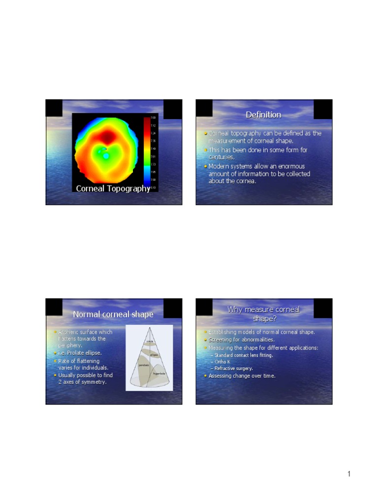 Corneal Topography: Understanding Corneal Shape Measurement | PDF ...