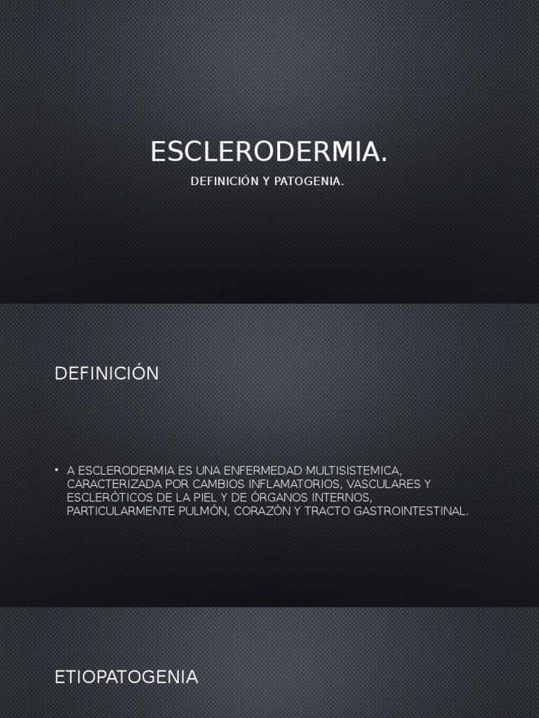 Esclerodermia | PDF | Angiología | Señal telefónica