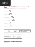 Area and Perimeter Formulas Guide | PDF | Area | Pi