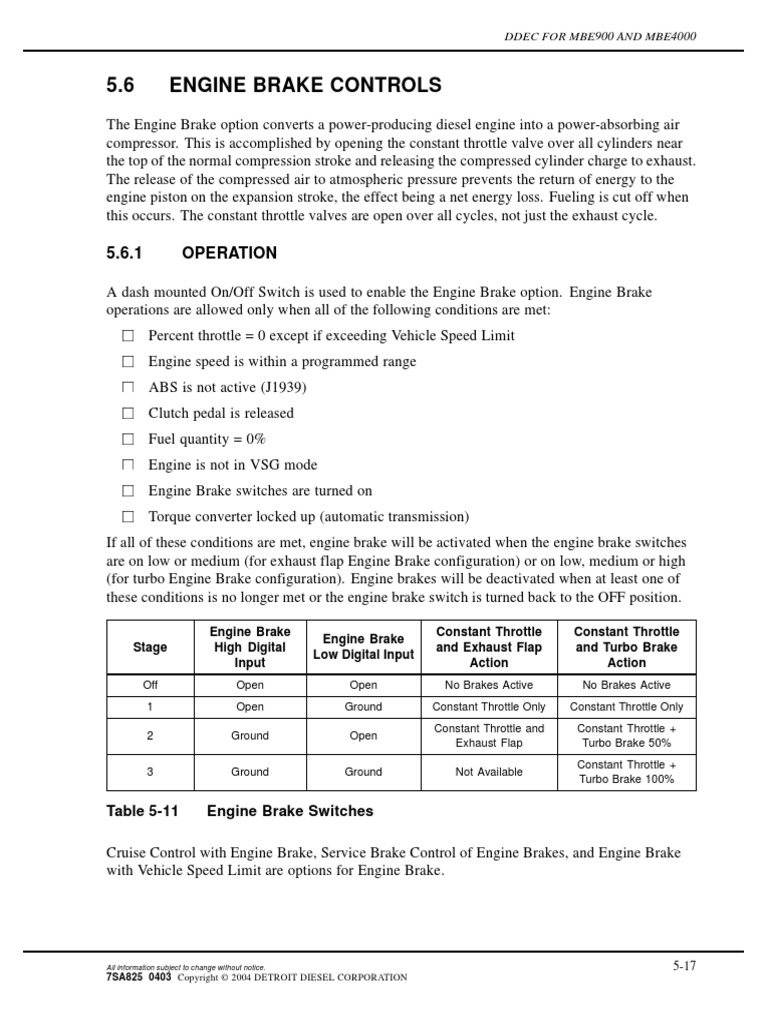 14 - Engine Brake PDF | PDF | Turbocharger | Brake