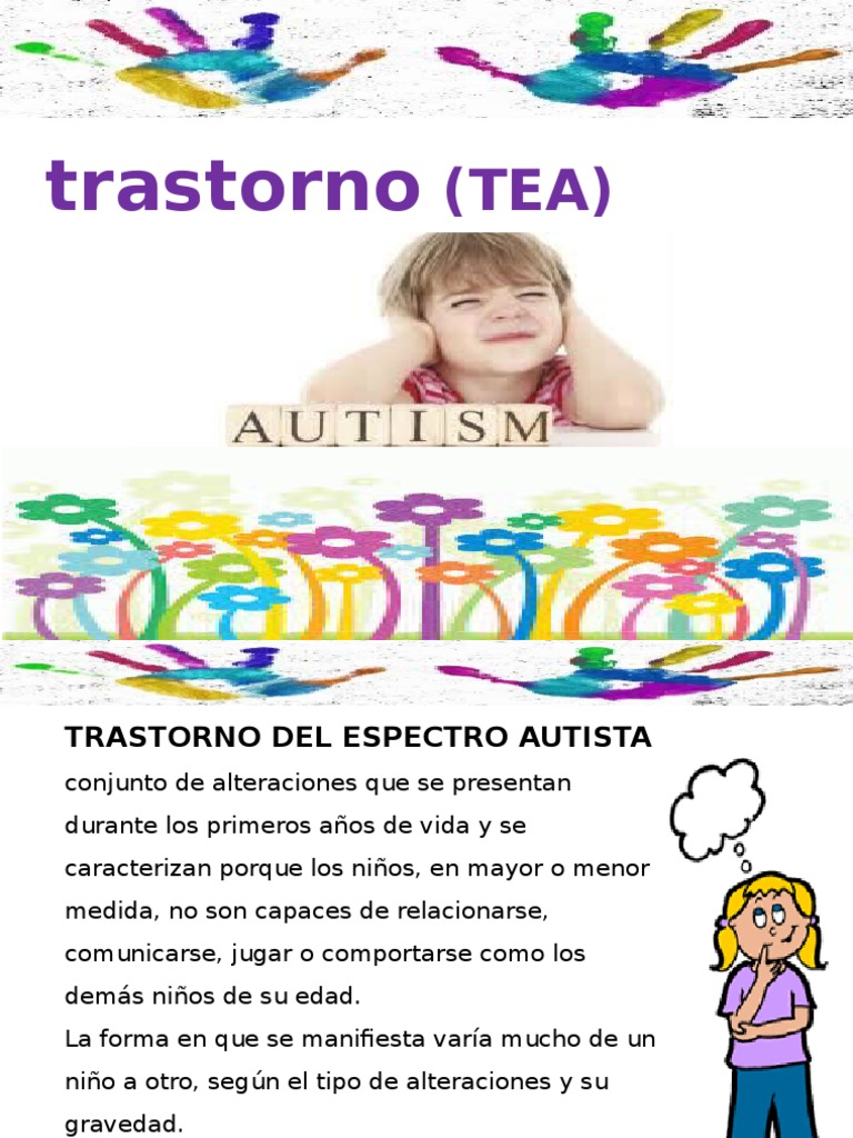 Trastorno Del Espectro Autista (TEA) Psicodiagnostico | PDF | Autismo | Trastornos profundos del ...