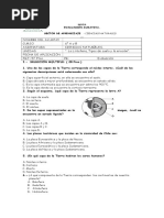 Prueba sobre las Capas de la Tierra 4° Básico | PDF | Estructura de la ...