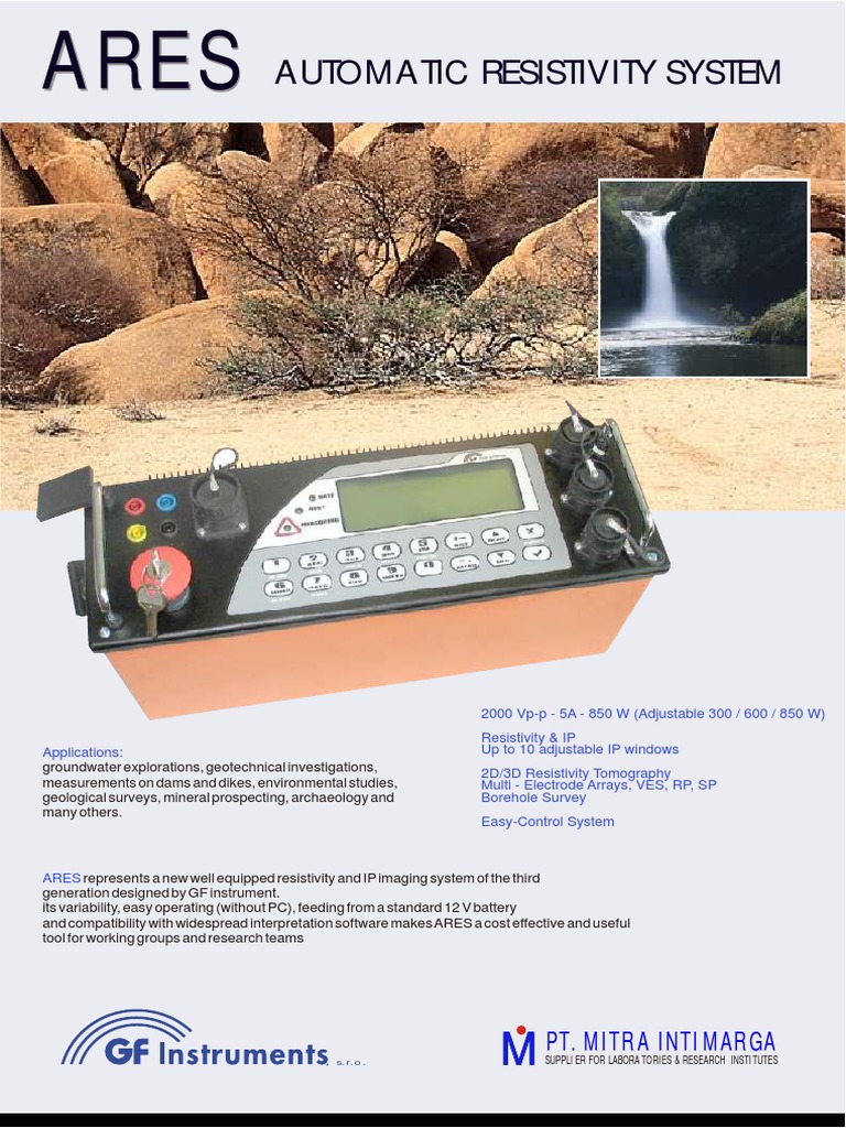 GF Instruments ARES 5A | Electrical Resistivity And Conductivity ...