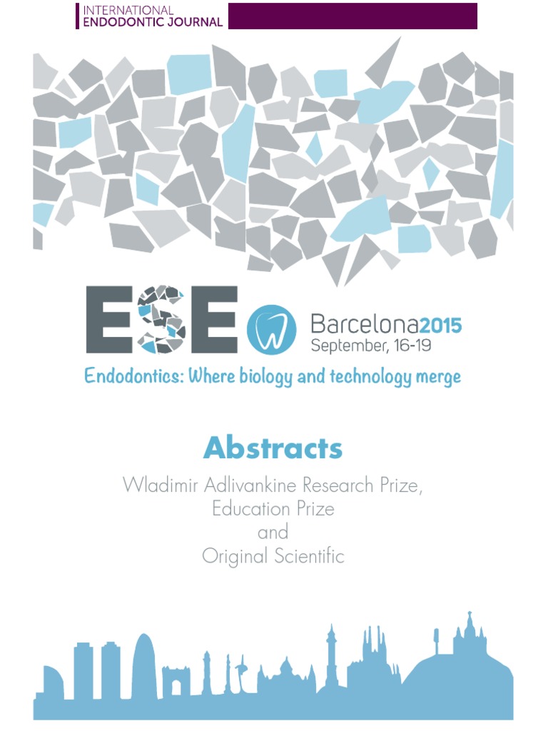 European Society of Endodontology: Abstracts From The Biennial Congress ...