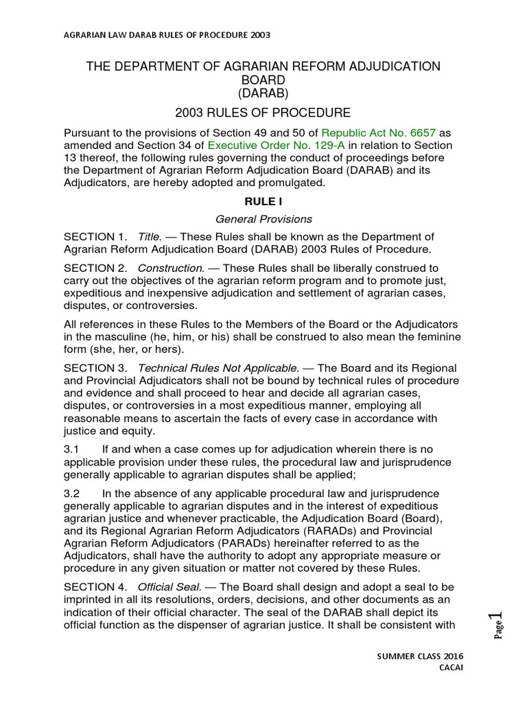 Darab Rules of Procedure | Download Free PDF | Lawsuit | Pleading