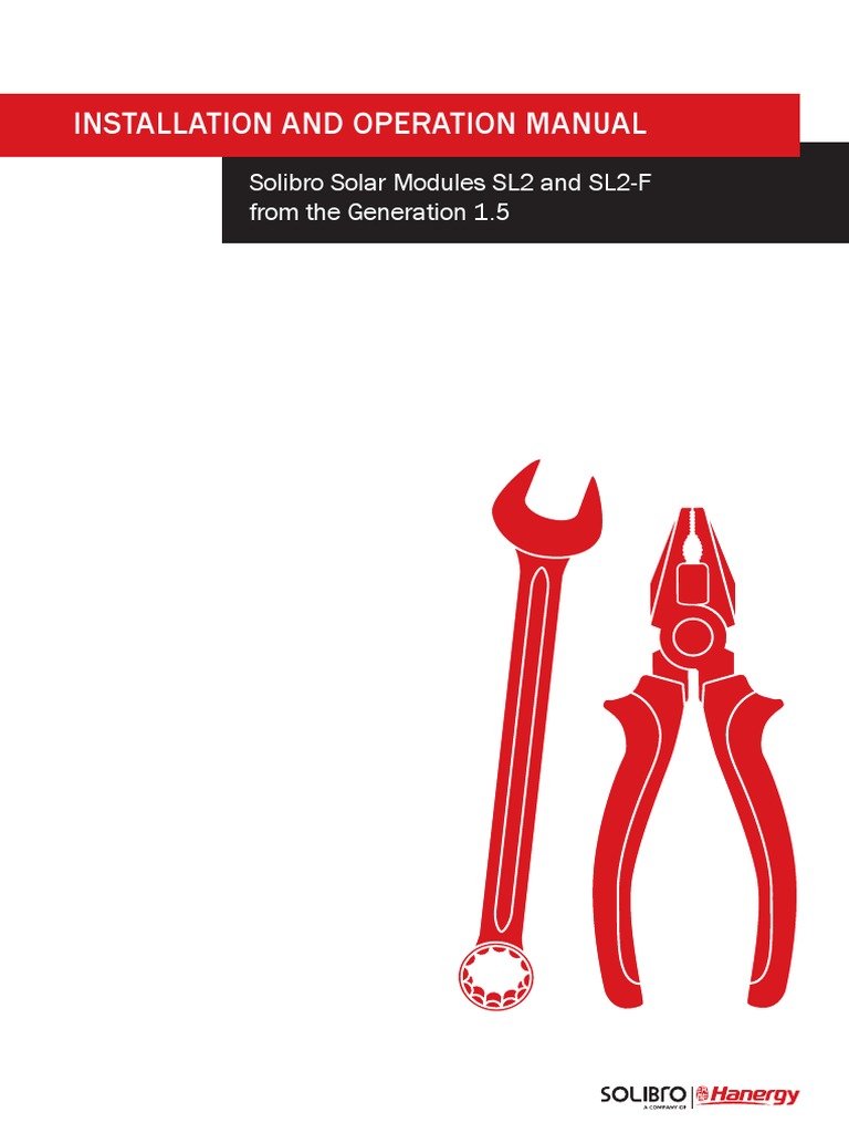 Solar Installation and Operation Manual | PDF | Solar Panel | Photovoltaics
