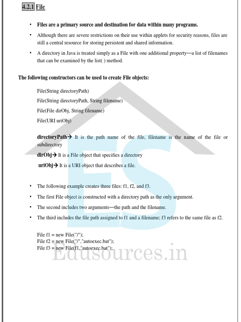 4.2.1 File: Sem-Iii Kns Institute of Technlogy Java Ch-4 Department of Mca | PDF | Filename ...