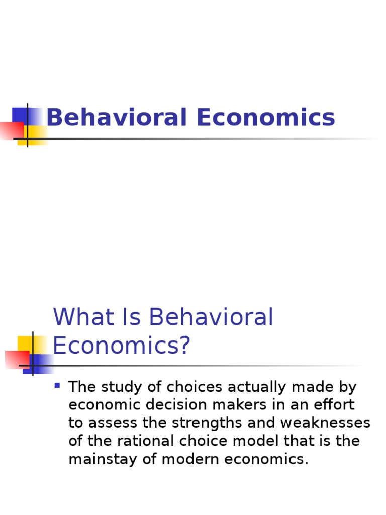 Behavioral_Economics_Intro.ppt | Behavioral Economics | Gambling