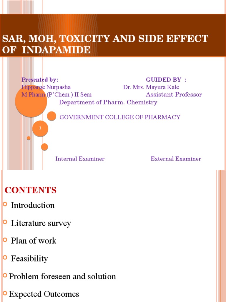Indapamide | PDF | Quantitative Structure–Activity Relationship ...