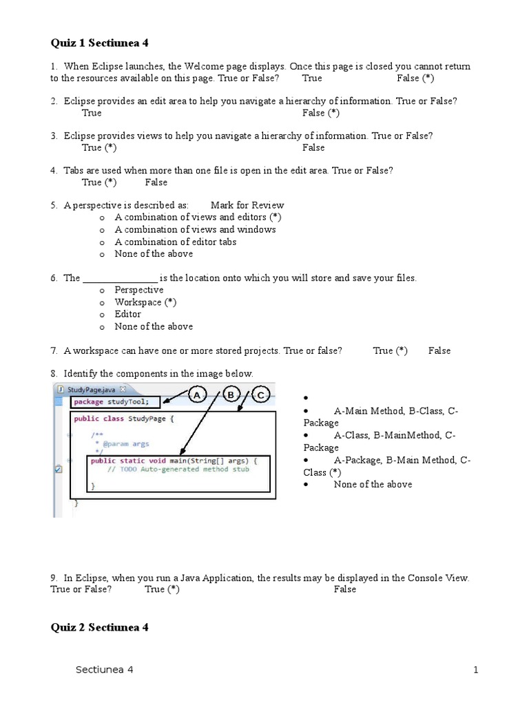 Quiz 4 | Download Free PDF | Control Flow | Boolean Data Type