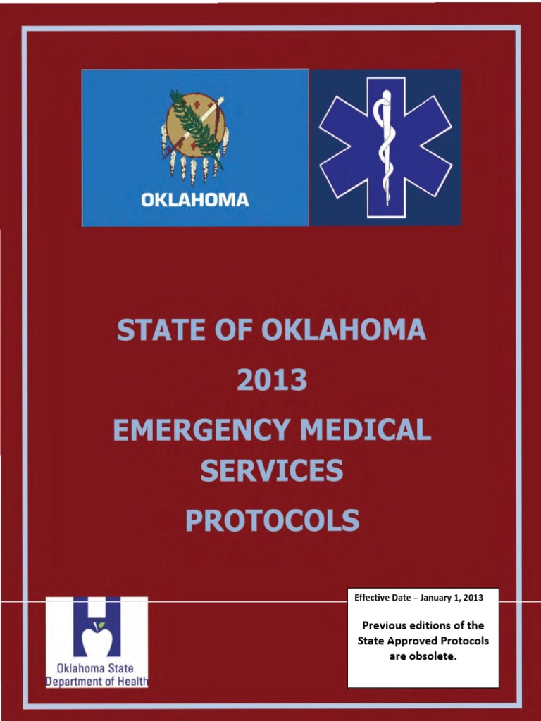 2013 State of Oklahoma EMS Protocols | Download Free PDF | Emergency ...