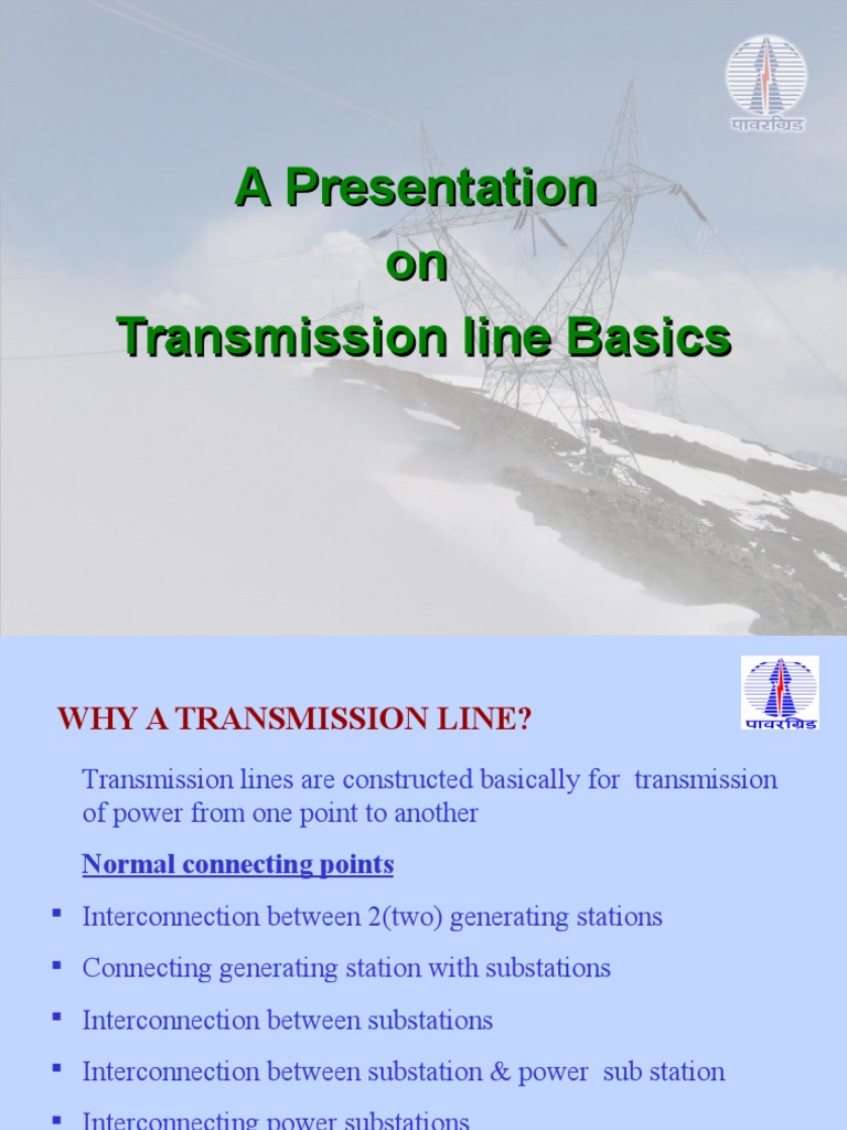 Transmission Line Basic Presentation | PDF | Deep Foundation ...