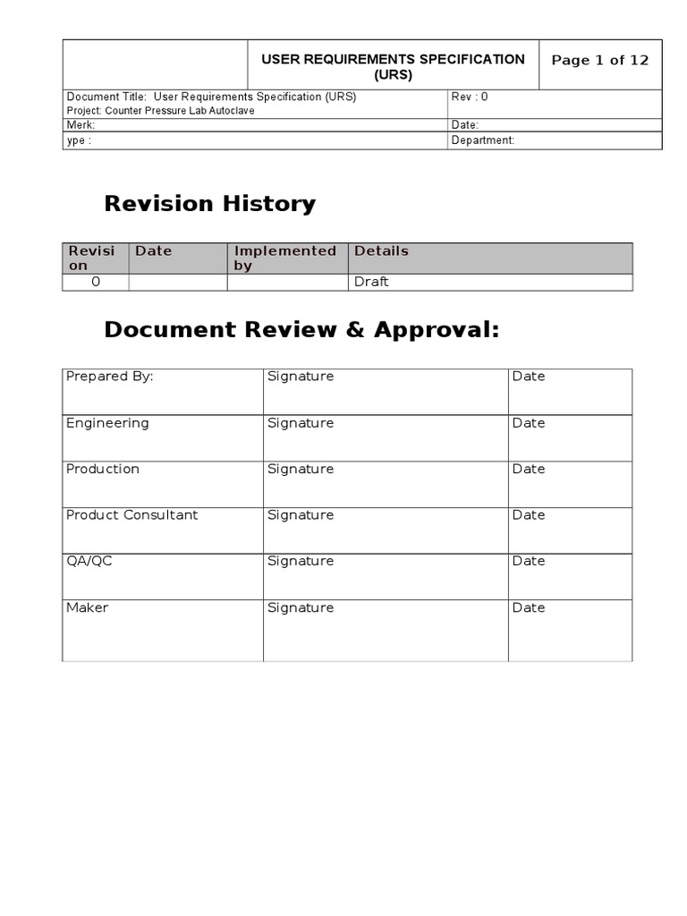 URS Lab Scale Counter Pressure Autoclave (Rev 1b) | PDF | Sterilization ...