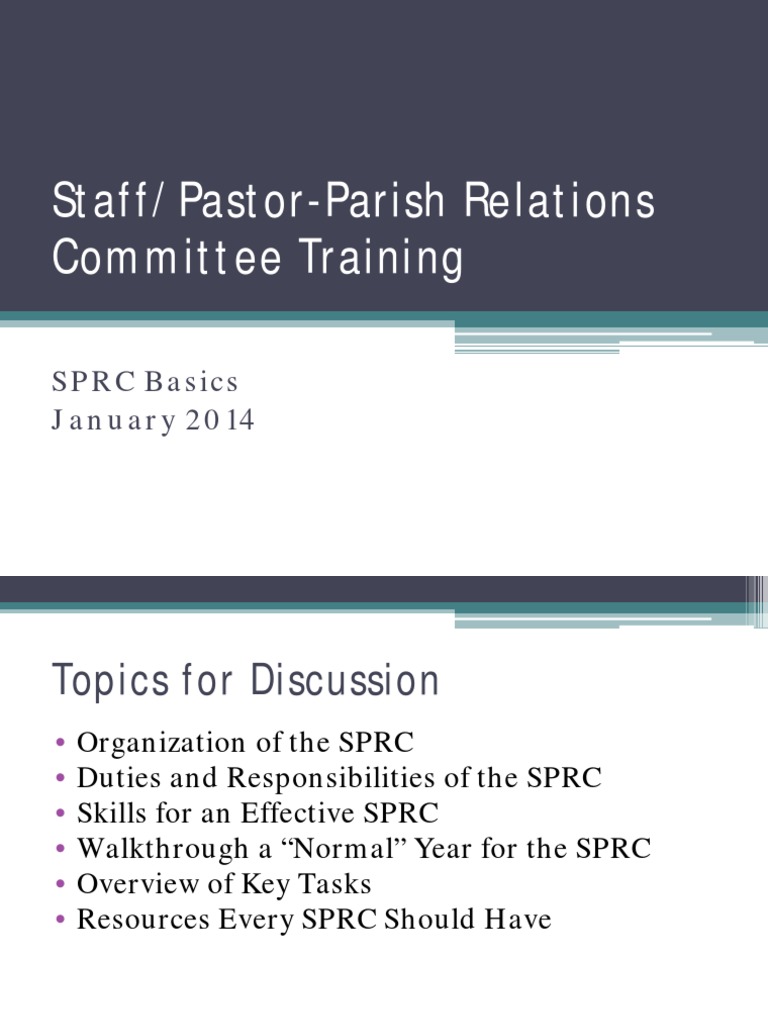 SPRC Basics | United Methodist Church | Laity