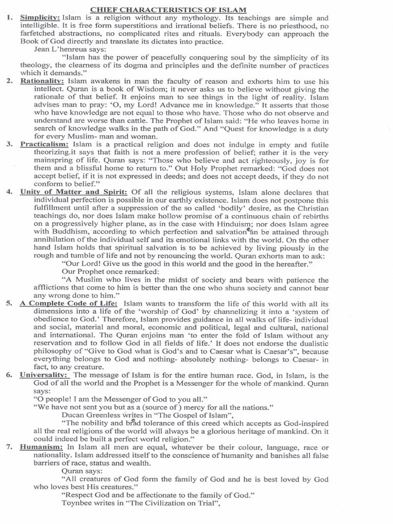 Islamiat CSS Notes Complete | PDF