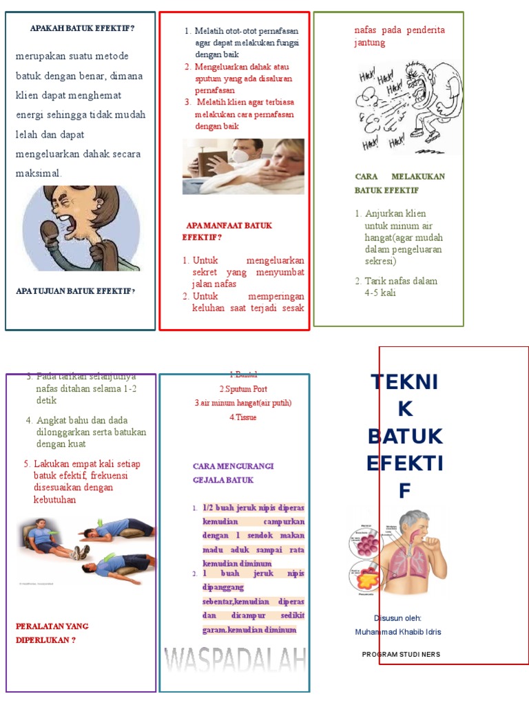 Leaflet Teknik Batuk Efektif | PDF