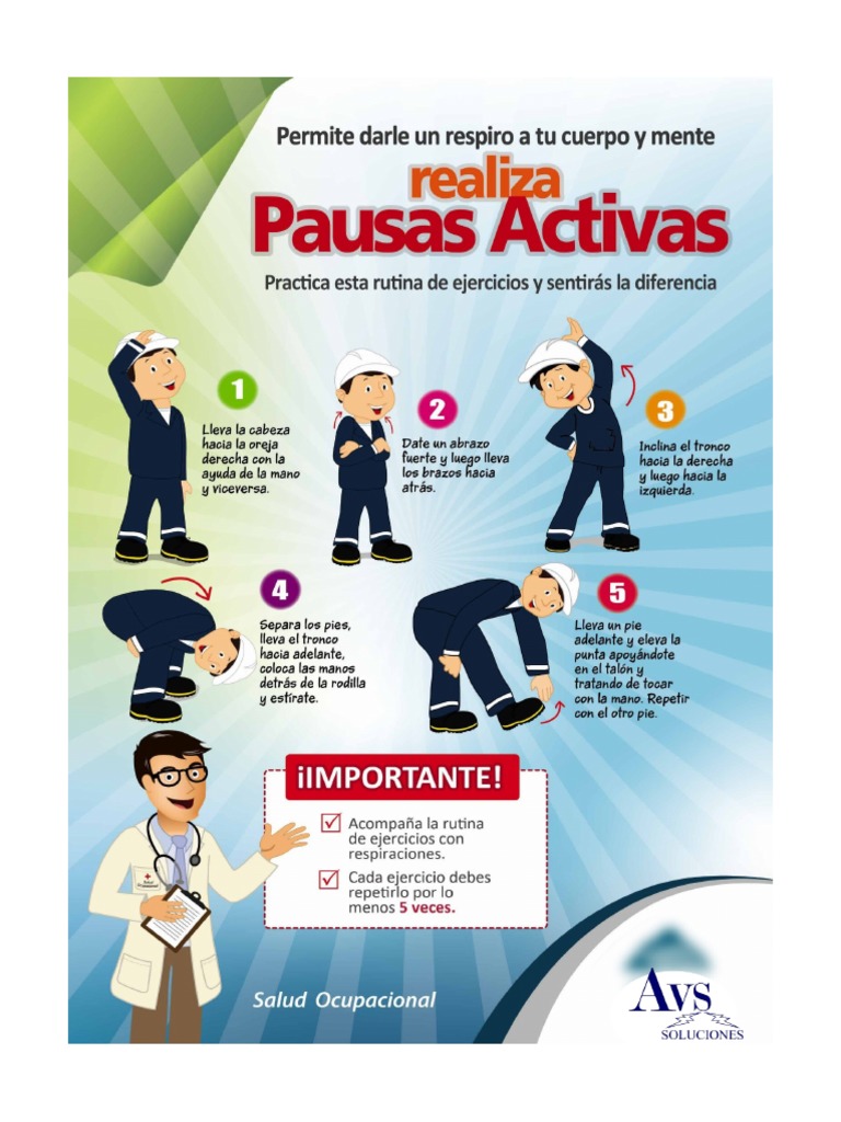 Afiche de Pausas Activas | PDF