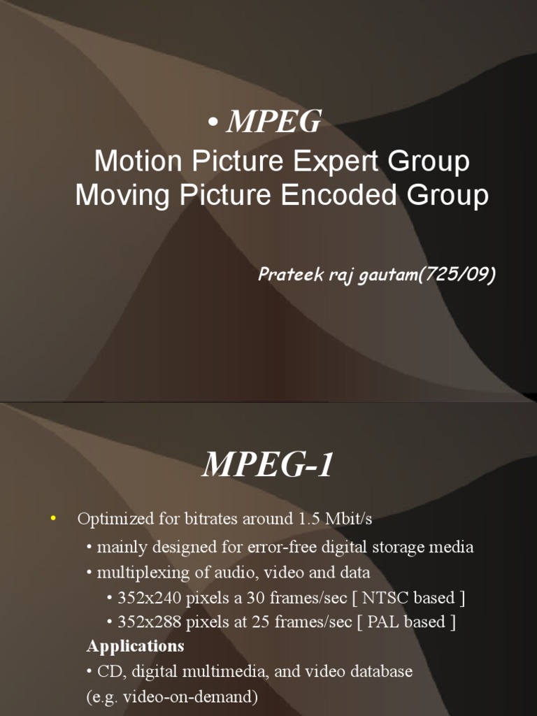 MPEG Video Encoding Overview | PDF | Data Compression | Video