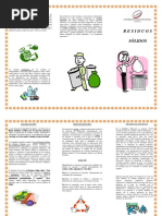 Triptico Basura | PDF | Residuos | Vertedero