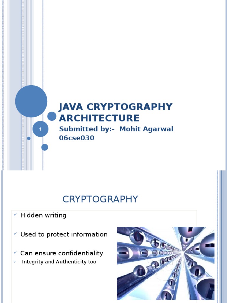 Java Cryptography Architeacture Seminar | PDF | Cryptography | Key (Cryptography)