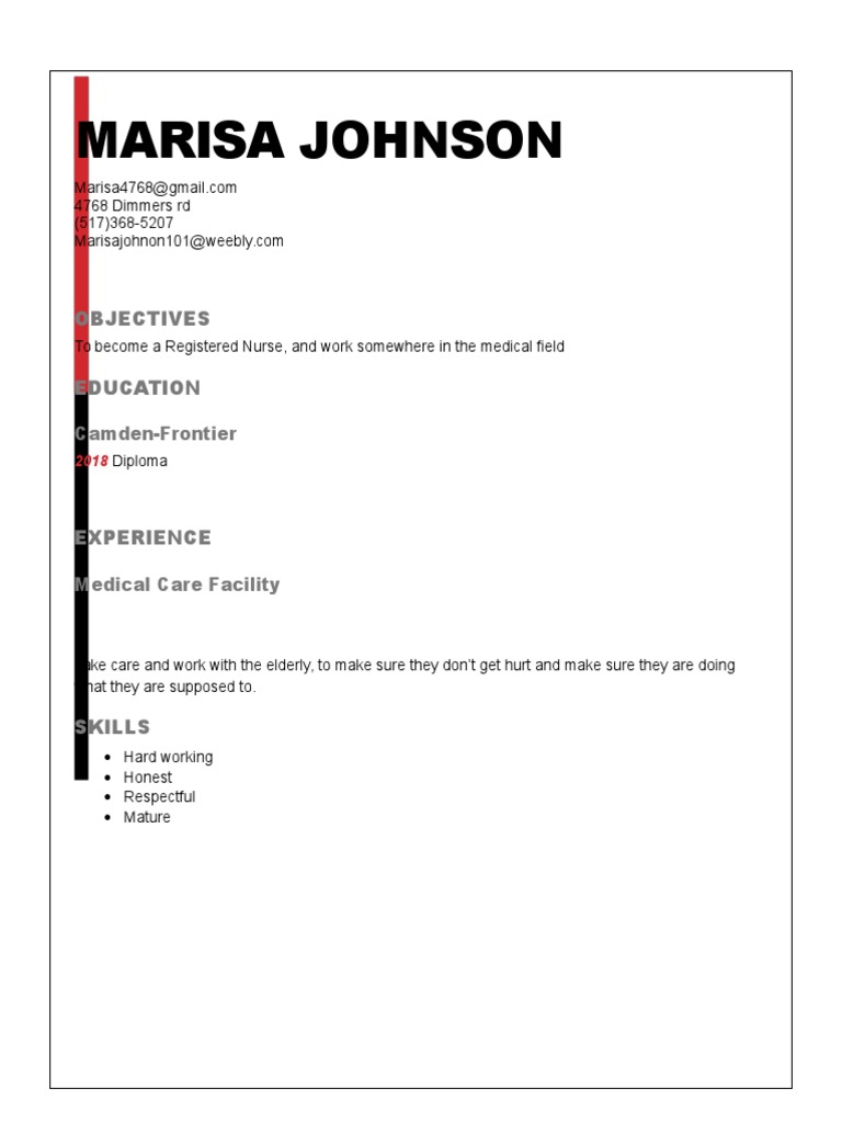 Marisa Johnson Resume | PDF