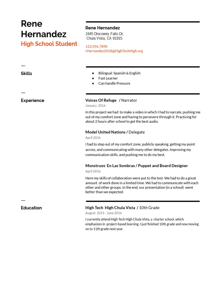 Resume - Rene Hernandez | PDF