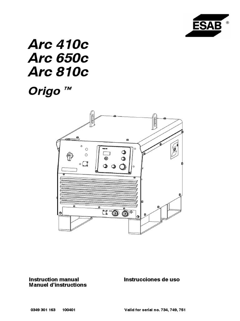 Origo Arc 410c-650c-810c - 0349 301 163 PDF | PDF | Mechanical ...