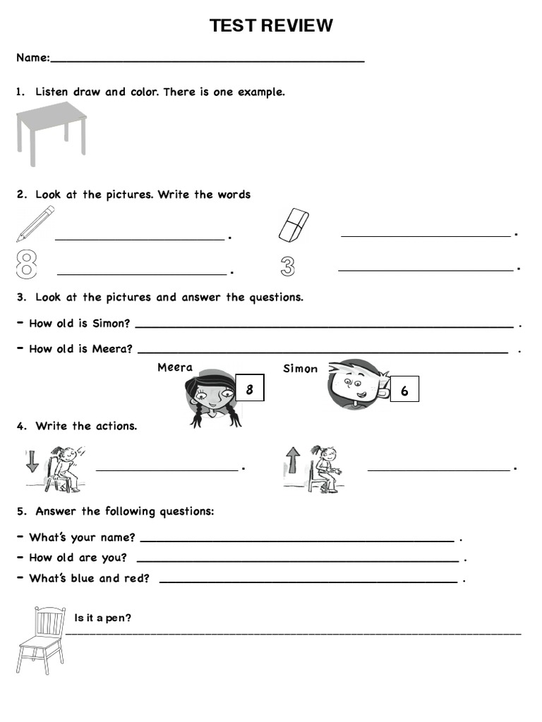 Listening and Writing Test Review | PDF