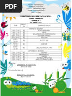 Class Program Grade 5 | PDF