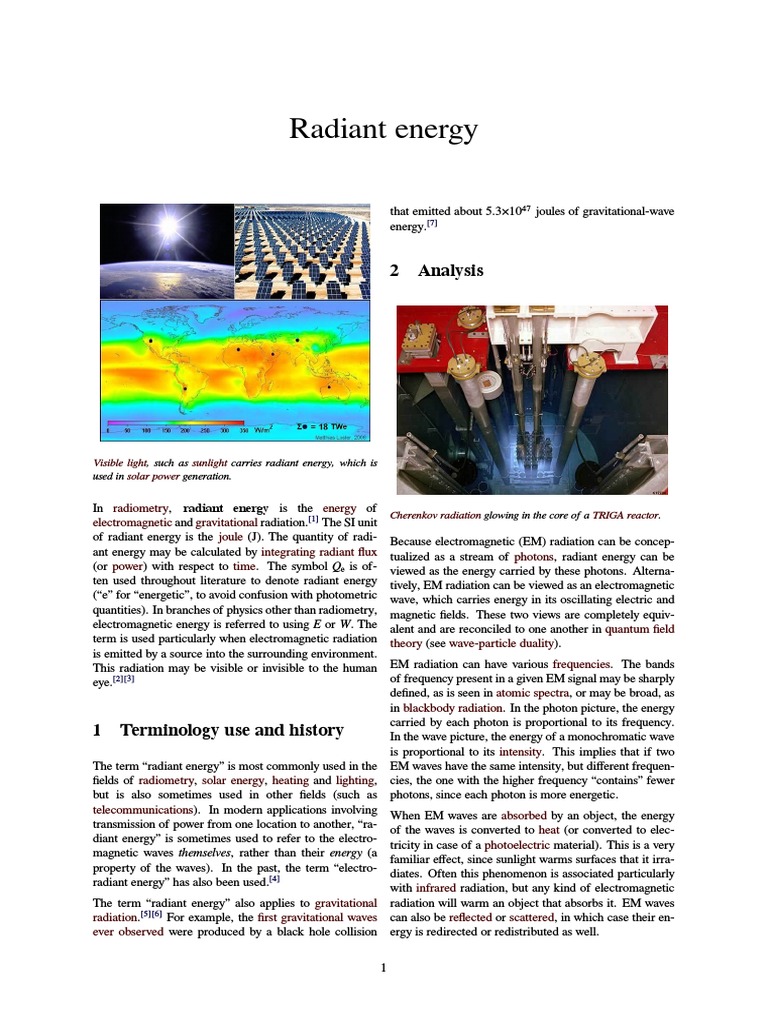 Radiant Energy | PDF | Electromagnetic Radiation | Natural Philosophy