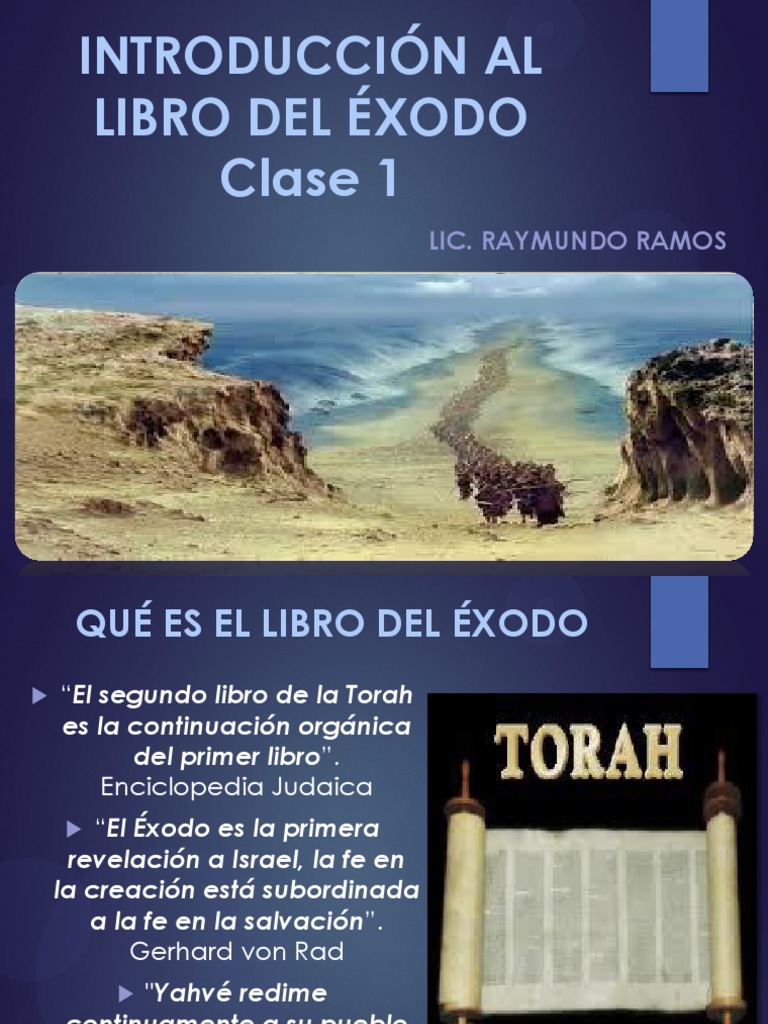 Introducción Al Libro Del Éxodo | Libro del éxodo | Libro del Génesis