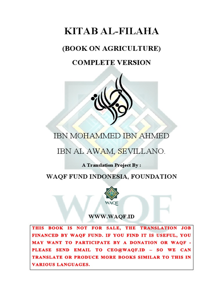 Kitab Al-Filaha: Agriculture Guide | PDF | Vegetables | Trees
