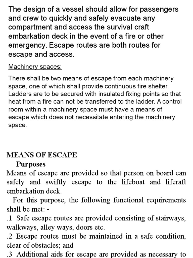 Engine Escape Route | PDF | Stairs | Door