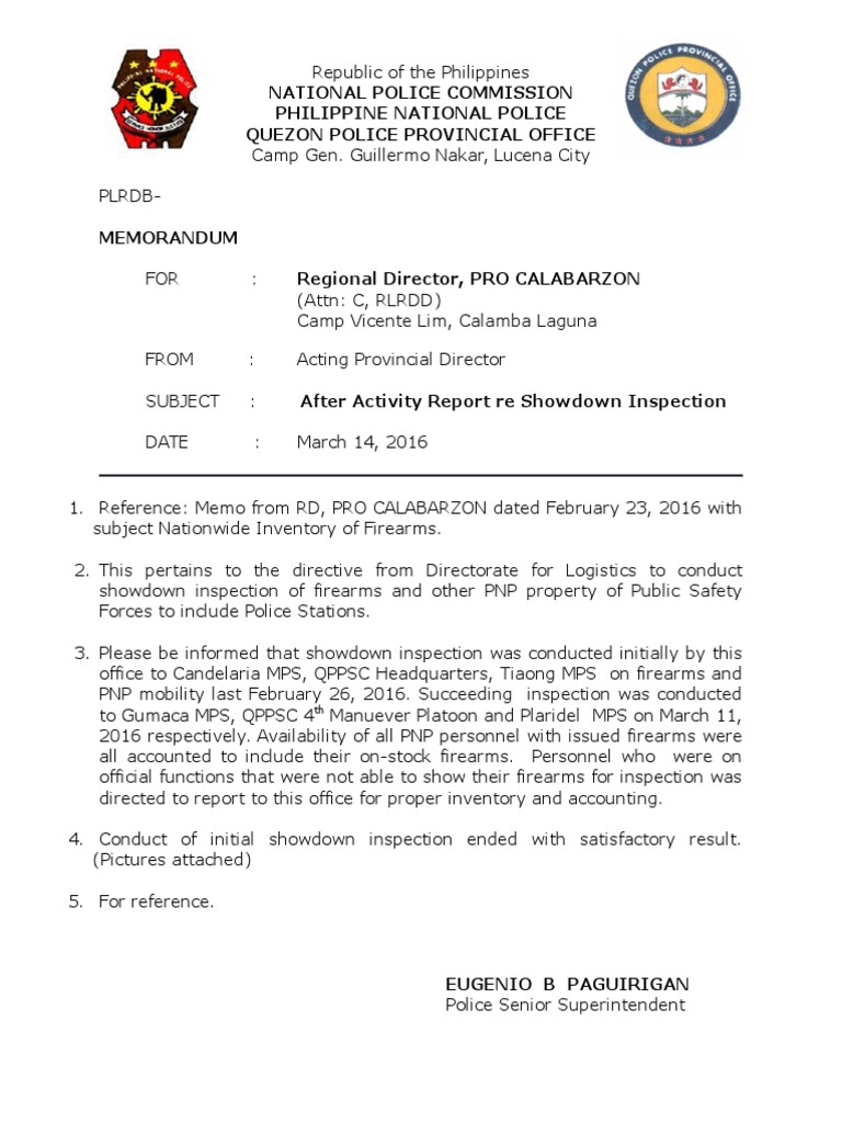 After Activity Report | PDF | National Security | Law Enforcement