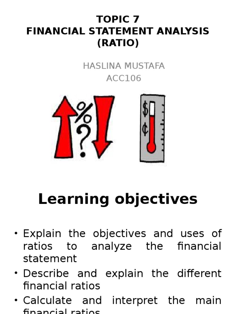 Financial Statement Ratio Analysis Guide | PDF | Market Liquidity ...