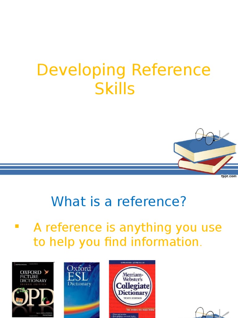 Developing Reference skills using a Dictionary and Thesaurus ...