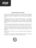 Statement of Service Example | PDF