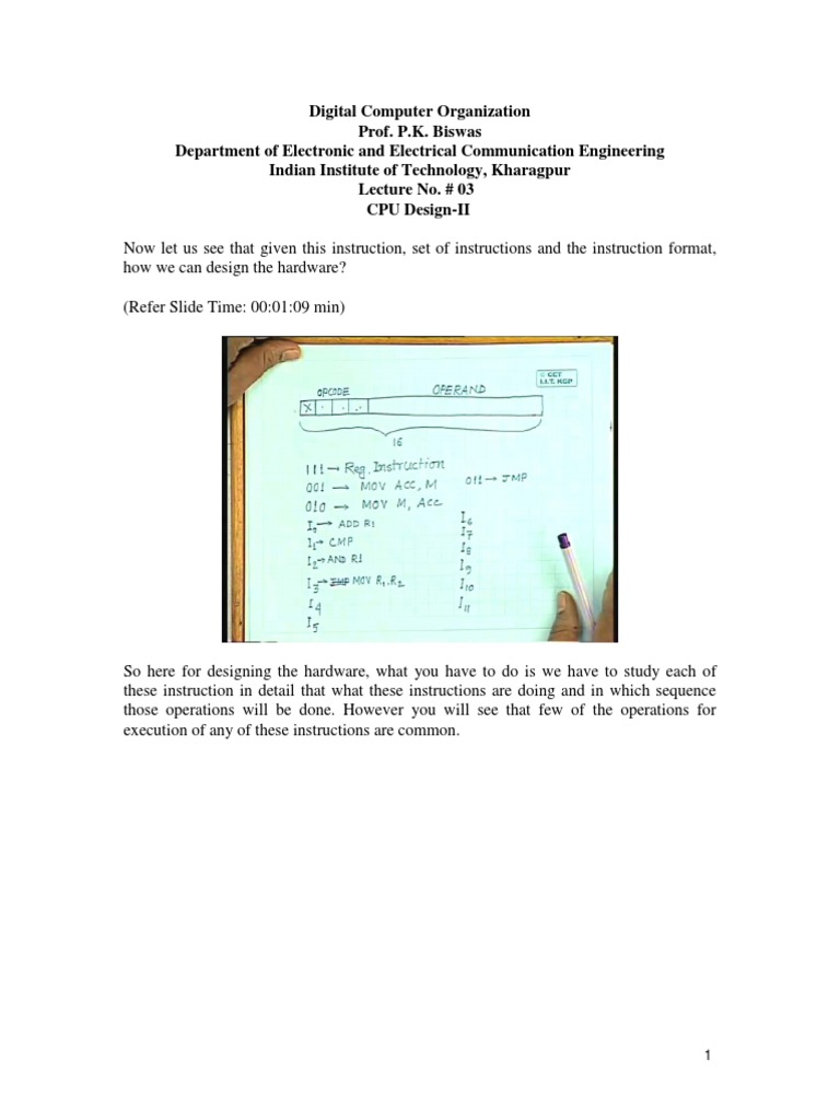 Digital Computer Organization | PDF | Instruction Set | Central Processing Unit