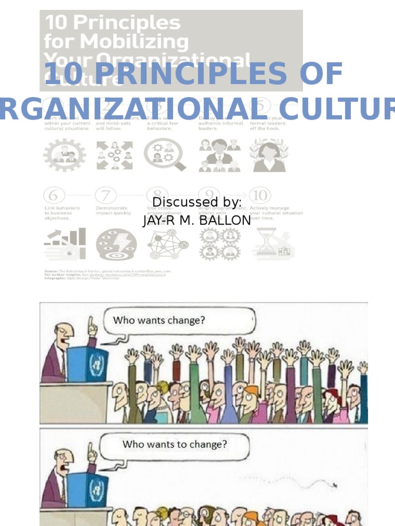 10 Principles of Organizational Culture | PDF | Organizational Culture ...