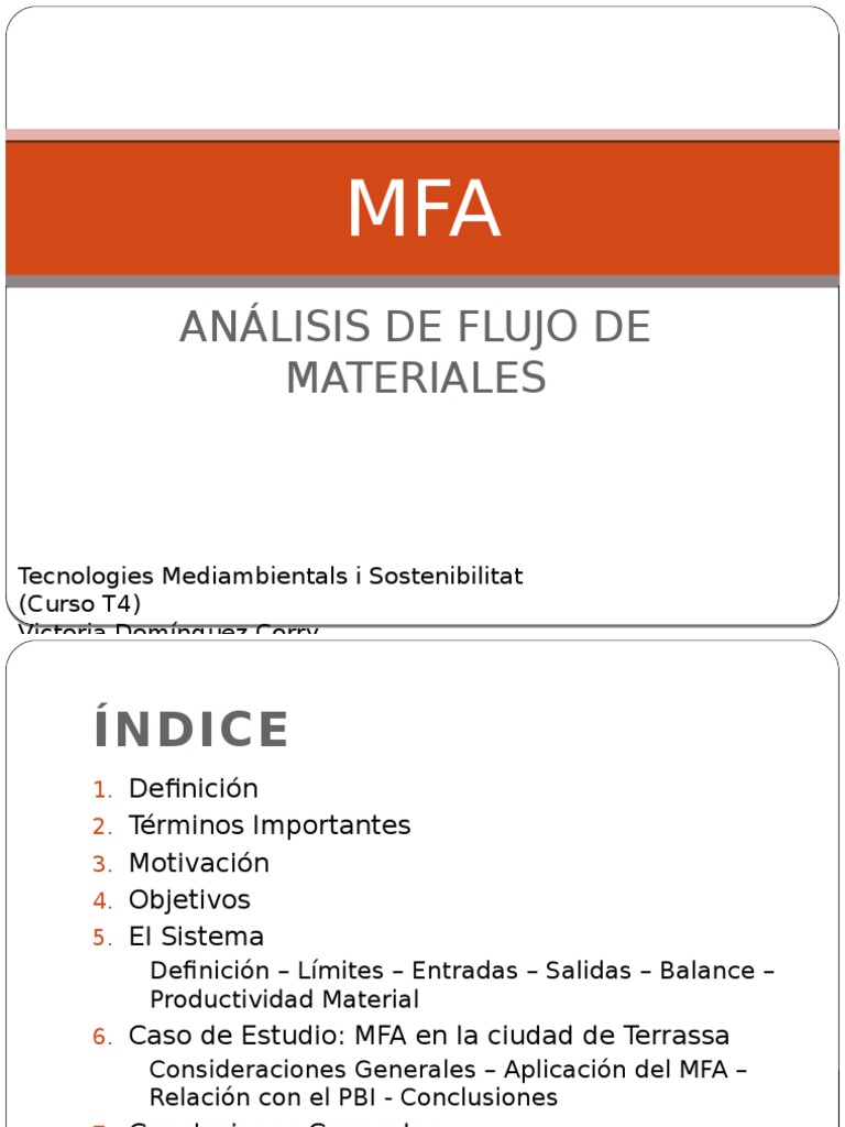 Análisis de Flujo de Materiales (MFA) | Producto Interno Bruto | Química