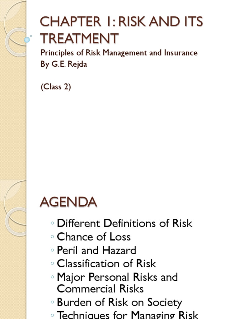 c2 - Risk and Its Treatment | PDF | Risk | Risk Management